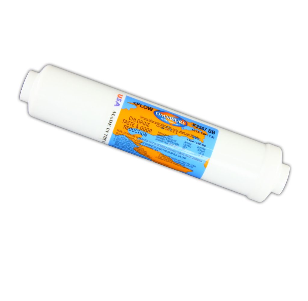 Post GAC filter cartridge